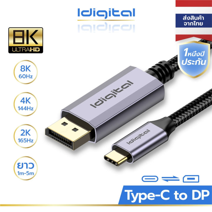 (Preorder) Idigital USB C Converter Cable Type C to DP (DisplayPort) 8K ...