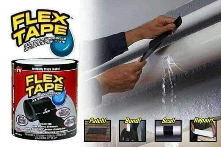 Flex Tape (Strong Rubberized Waterproof Tape) ကပ်အားပြင်း ရေတိုင်ကီ ... Flex Tape (Strong Rubberized Waterproof Tape) ကပ်အားပြင်း ရေတိုင်ကီ ...