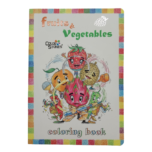 Fruits& Vegetables Coloring Book | Shop.com.mm