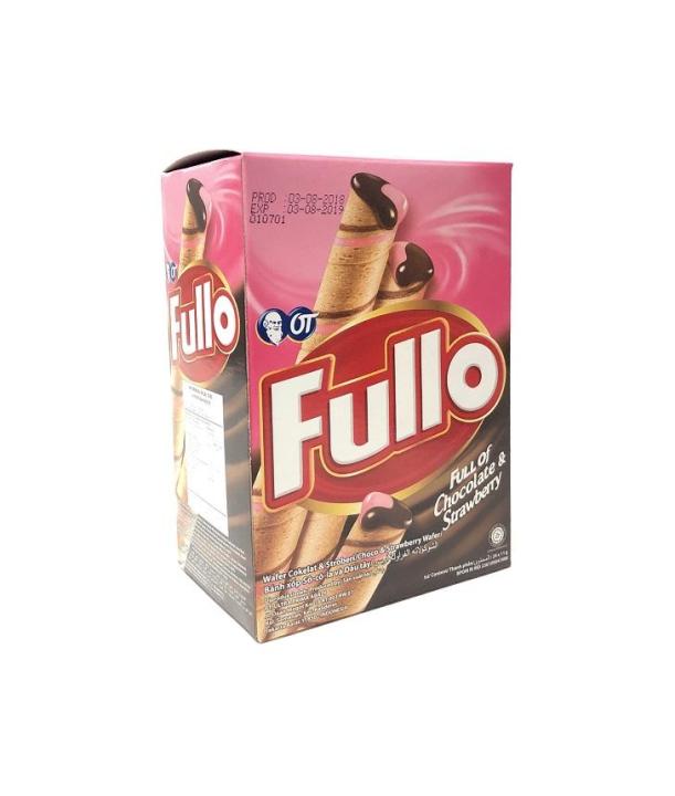 Fullo Chocolate & Strawberry Wafer Roll (24x11g) | Shop.com.mm