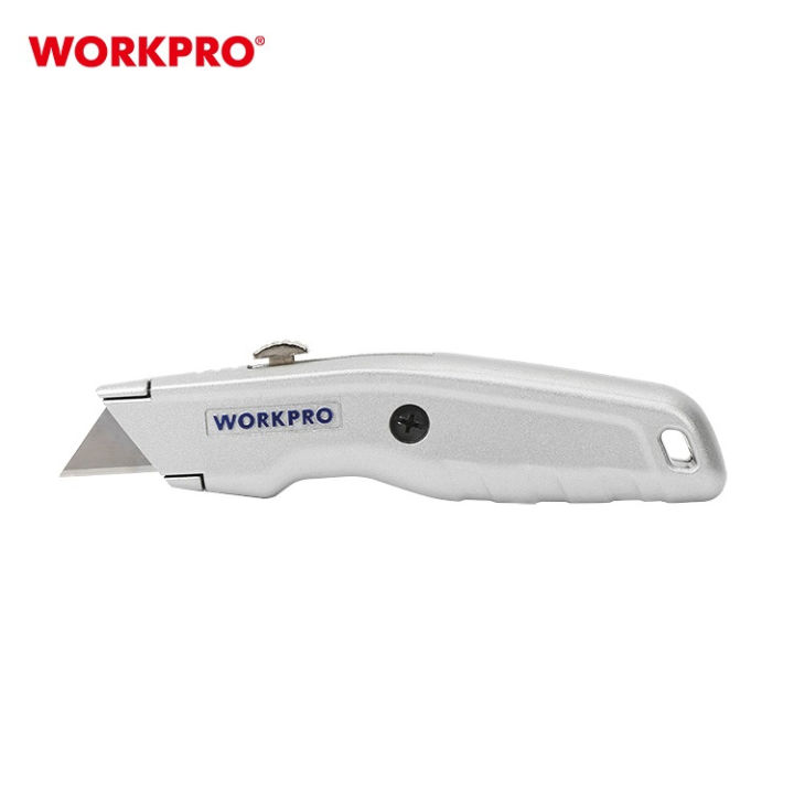 (Preorder) WORKPRO Folding Knife with Aluminum Handle and Safety System ...