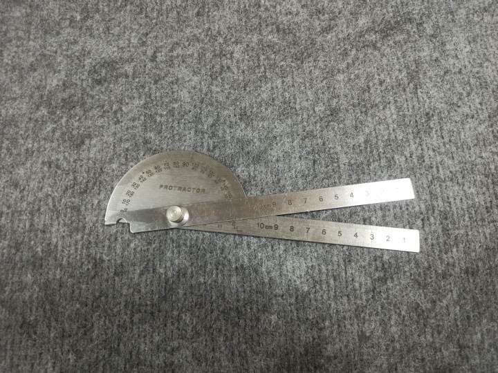 Clover Professional Stainless Steel protractor angle finder 180 Degree ...
