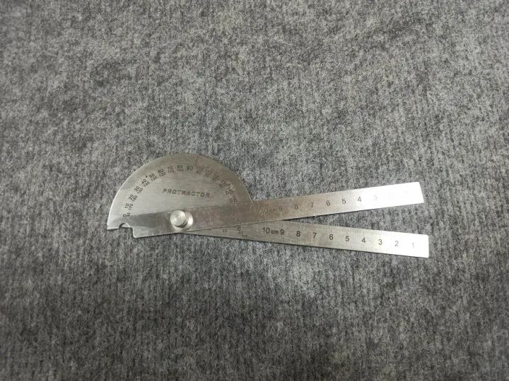 Clover Professional Stainless Steel protractor angle finder 180 Degree ...
