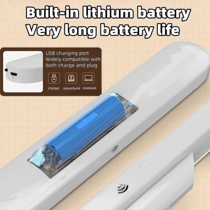 Hanging Magnetic LED Table Lamp Chargeable Stepless Dimming Desk Lamp ...