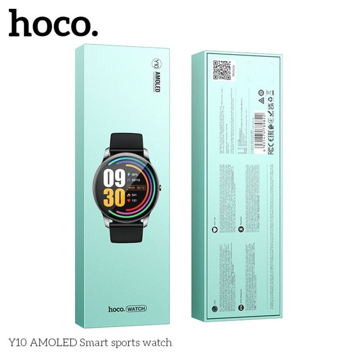 Hoco Y10 SmartWatch With AMOLED Screen | Shop.com.mm