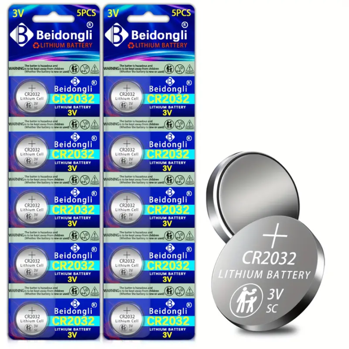 T&E Silver Cell CR2032 3V COIN Lithium Battery (3V battery) | Shop.com.mm