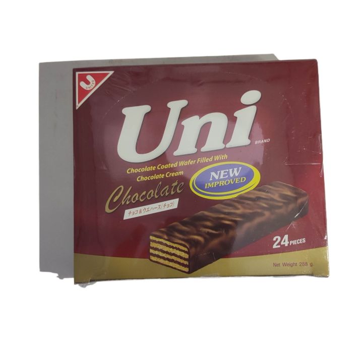 Uni Chocolate Coated Wafer Filled With Chocolate Cream | Shop.com.mm