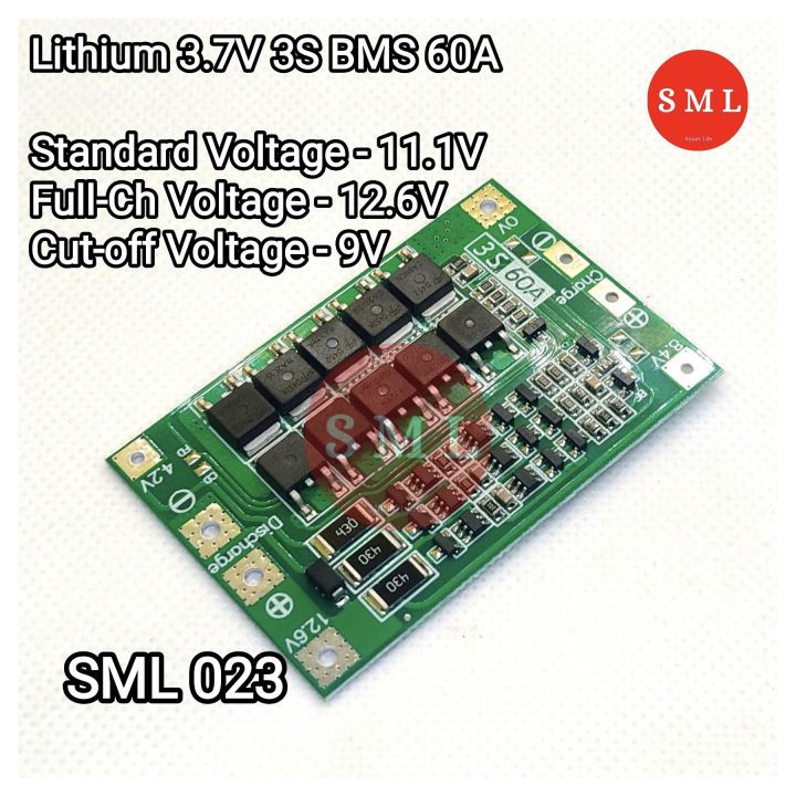 Lithium Battery BMS 3S 60A | Shop.com.mm
