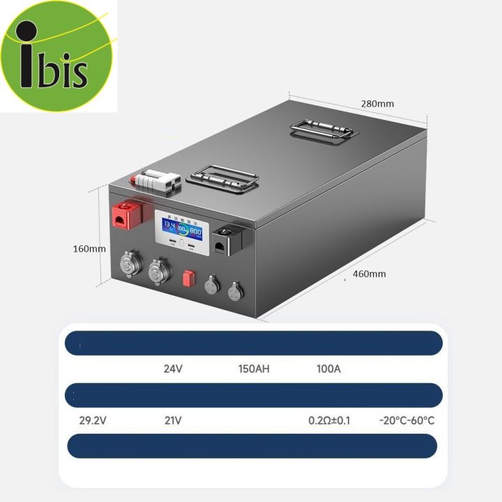 iBis_ 24V LiFePo4 Battery 150Ah Capacity overcharge protection over ...