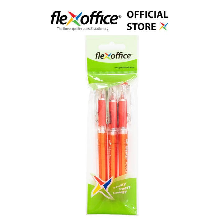 FlexOffice Hi Master Pens FO-GELB03 - 3 Colors - 0.7mm - Made In ...