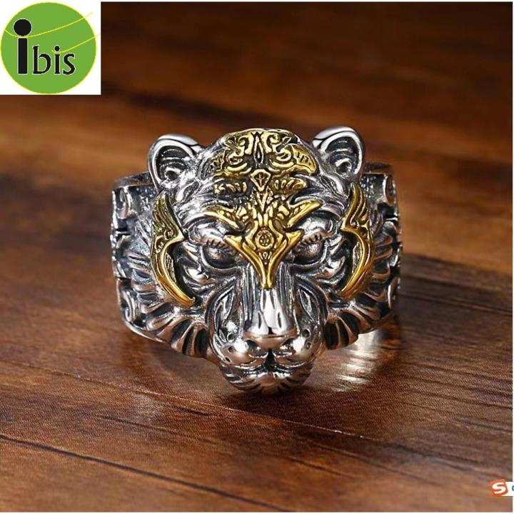 iBis_ Adjustable Tiger Head Ring | Shop.com.mm