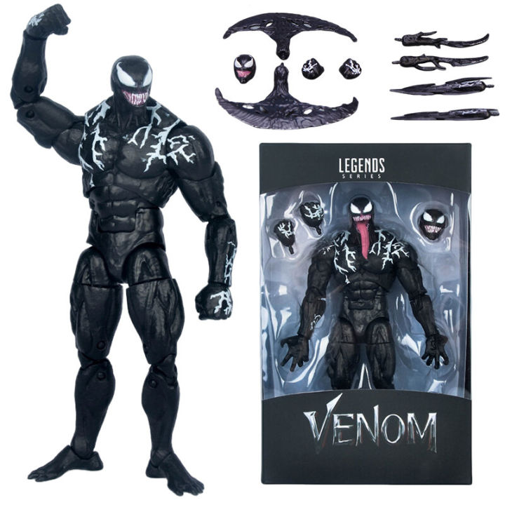 (Preorder) Movable Arms and Legs VENOM Hasbro shfiguarts symbiote Head ...