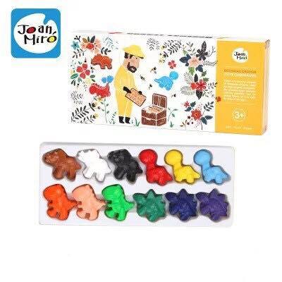 Joan Miro Beeswax Crayons cute Dinosaur (12 Color) | Shop.com.mm