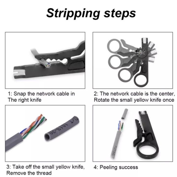 Network Cable Stripping Tool / RJ45 Cable Stripper | Shop.com.mm