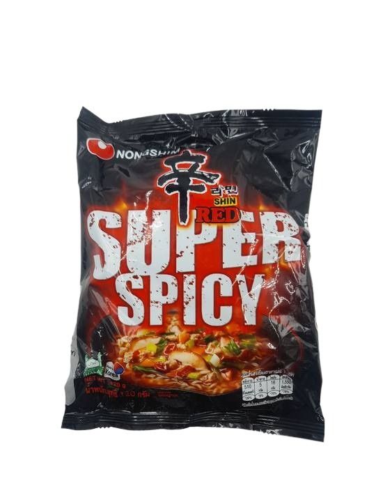 Nong Shim Red Super Spicy Noodle: 120g of Fiery Goodness | Shop.com.mm