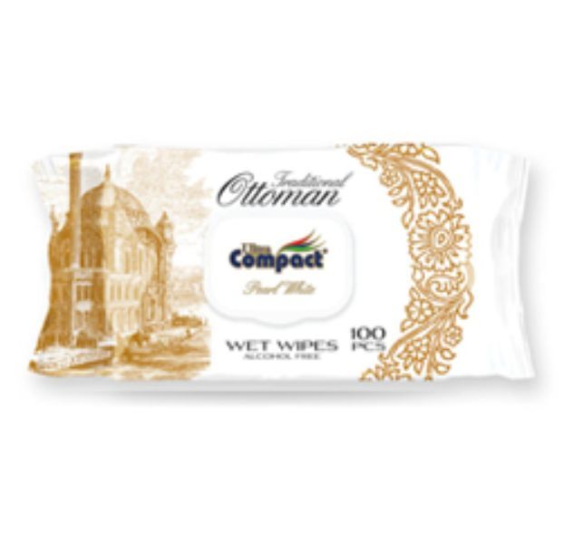 Ultra Compact Wet Wipes 100Pcs (Pearl White) | Shop.com.mm
