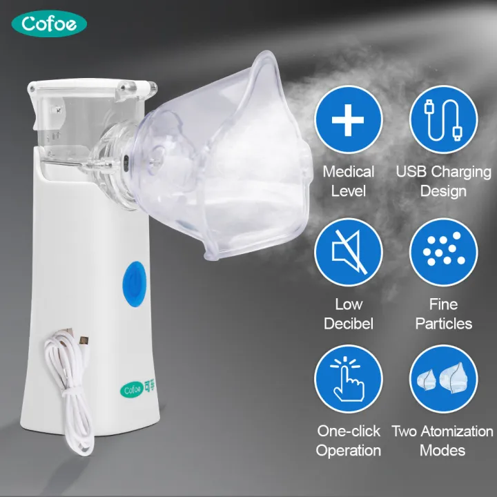 (Preorder) Cofoe Portable USB Nebulizer, Small Mesh Nebulizer for ...