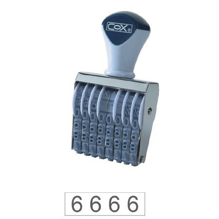 COX NO. 2-8 NUMBER STAMP | Shop.com.mm