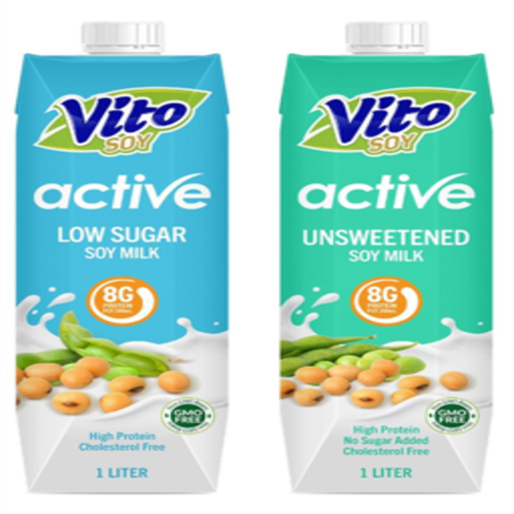 Vito Active Unsweetened 1Li (1x6) Soy Milk | Shop.com.mm