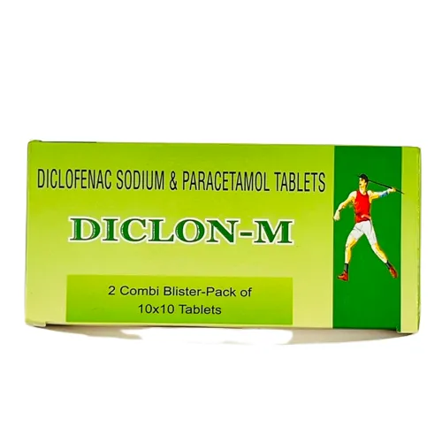 DICLON-M (1x10's) Diclofenac Sodium 50mg, Paracetamol 500mg | Shop.com.mm