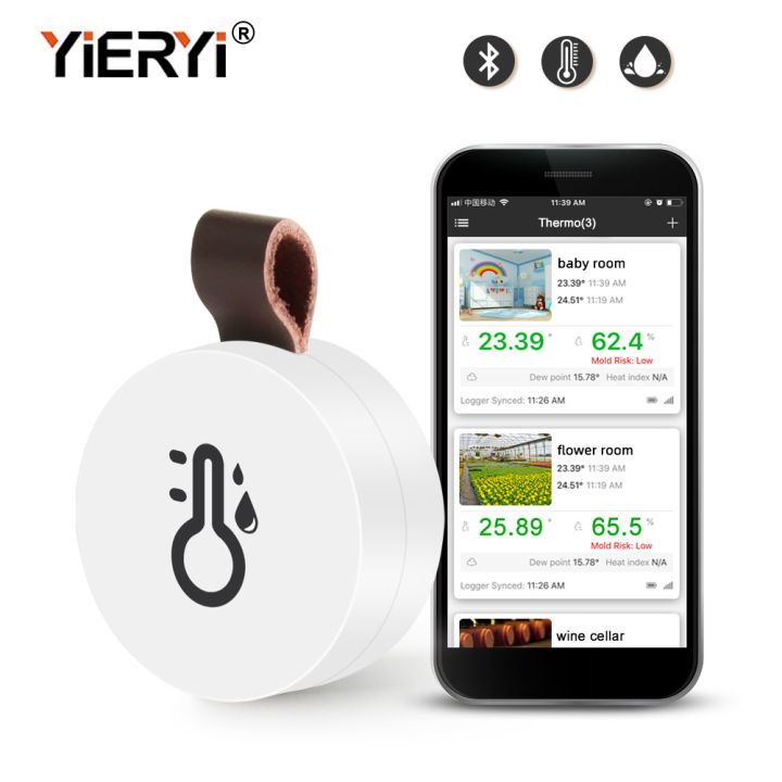 (Preorder) YIERYI Bluetooth Temperature Humidity Meter Smart Indoor ...