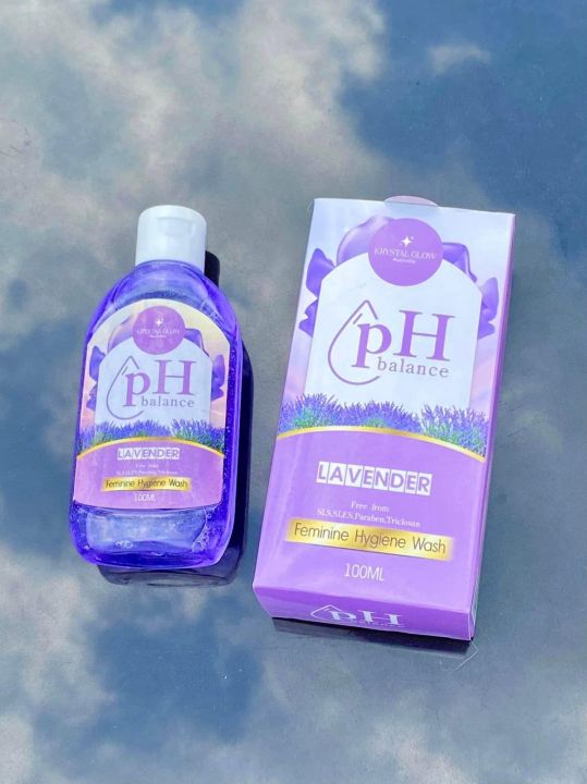 Lavender Krystal Glow Ph Balance Feminine Hygiene Wash 100ml (Exp 2025/ ...