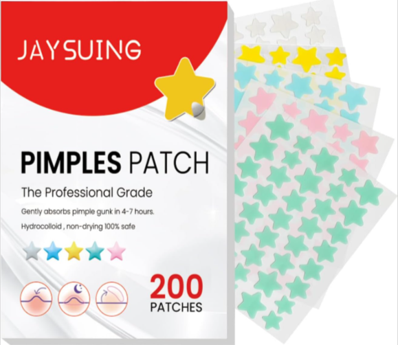 Colorful Cute Star shaped Professional Grade Pimple Patch 200 patches ...