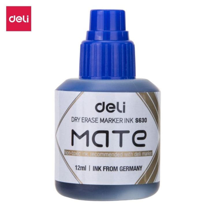Deli Whiteboard Marker Refill Ink (Blue) ES630 (1 Pcs) | Shop.com.mm