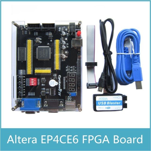 Altera Cyclone IV EP4CE6 FPGA Development Board NIOSII EP4CE PCB and USB Blaster Jtag AS ...