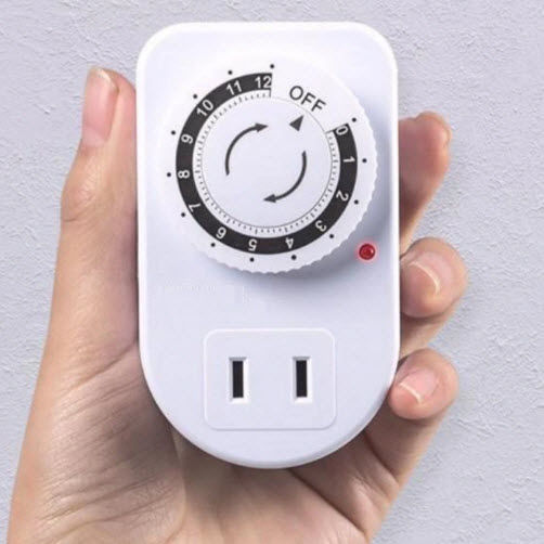 Countdown Power Off Timer Switch, 12 Hour Plug-in Mechanical - Energy ...
