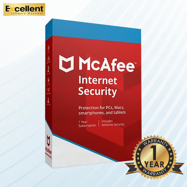 McAfee Internet Security [ One Year 10 Devices ] | Shop.com.mm