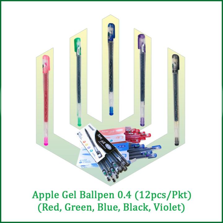 Apple gel ballpen 0.4 (12pcs/Pkt) | Shop.com.mm