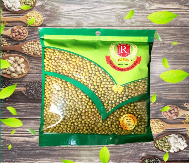 Red Ruby - Green Gram / Green Mung Beans ပဲတီစိမ်း 300g | Shop.com.mm