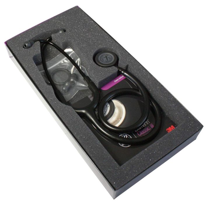 3M Littmann Classic III STETHOSCOPE #Special Edition ALL BALCK 5803 ...