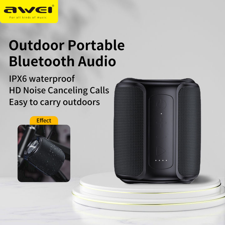 (Preorder) Awei Y310 Wireless Bluetooth 5.0 Speaker, High Power, HD ...