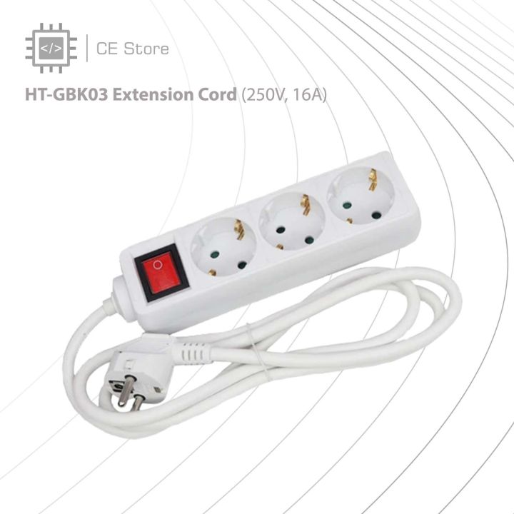 HT-GBK03 Extension Cord (250V, 16A) - CE Store | Shop.com.mm