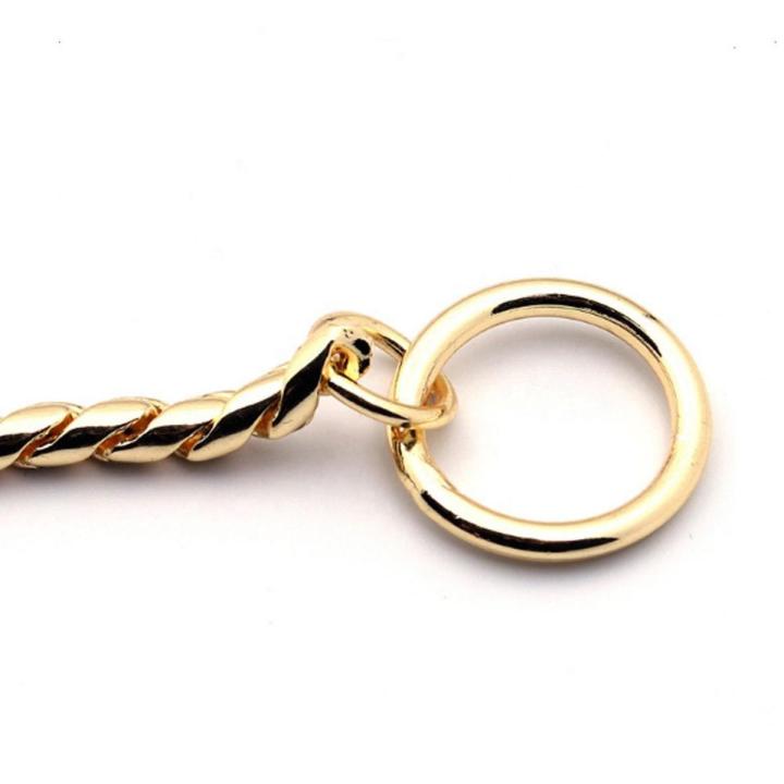 Medium sized Kingtale fashion luxury gold pure brass metal snake choke ...