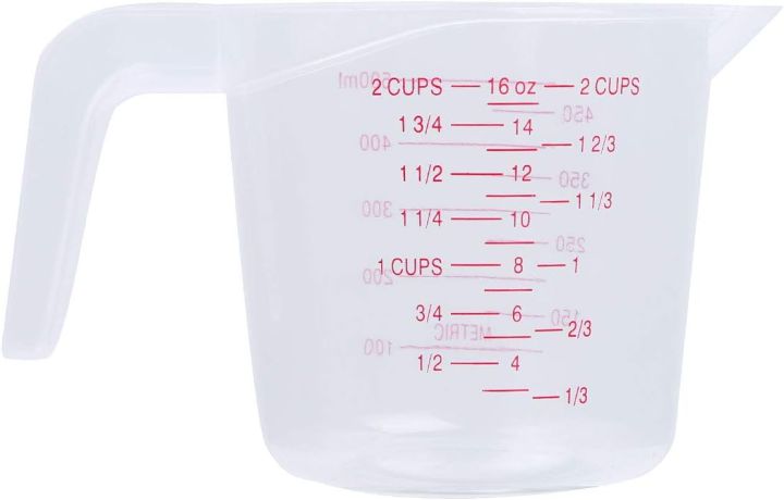 CHICTRY Plastic Measuring Cup Stackable Heat-resistant Graduated Cup ...