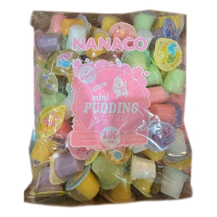 Nanaco Jelly Mini Pudding 100 Pcs 1500g | Shop.com.mm