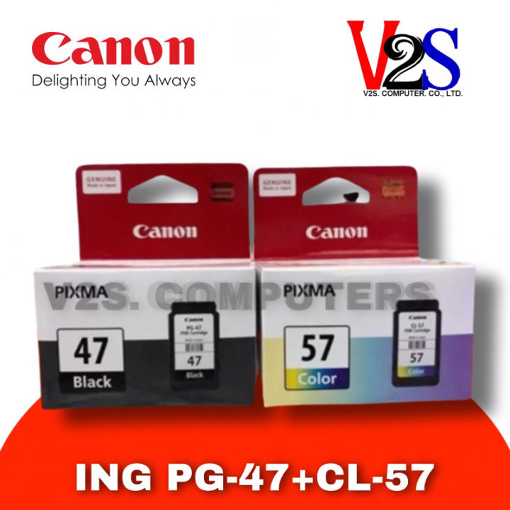 (Preorder) Genuine ink, Canon Ink PG-47 / CL-57, black and color, 100% ...