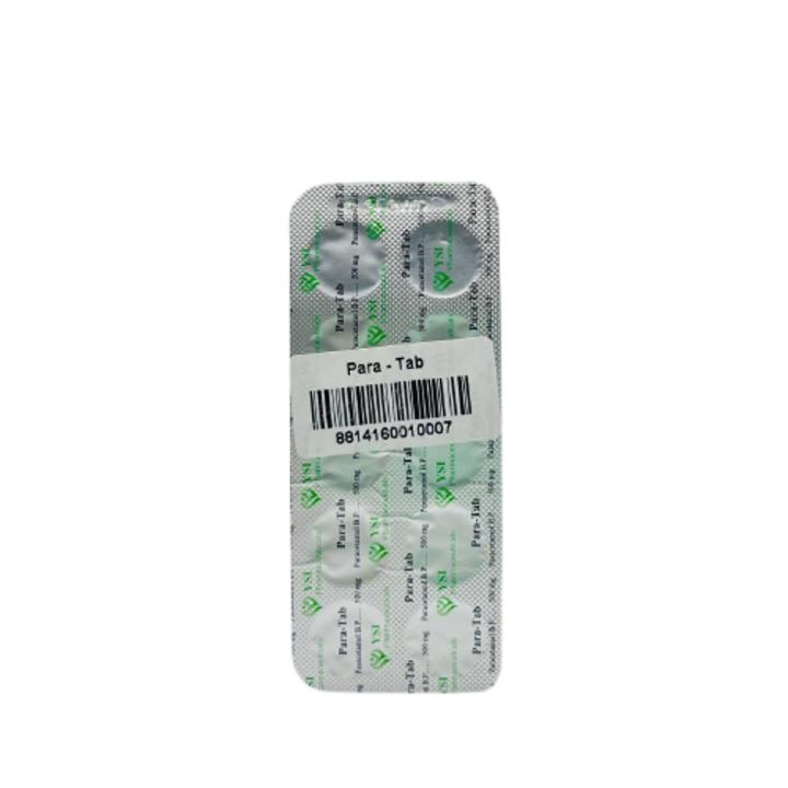 Para-Tab Paracetamol 500mg 10Tablets | Shop.com.mm