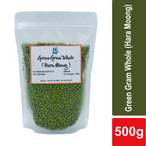 LB Green Gram Whole (Hara Moong), 500g | Shop.com.mm