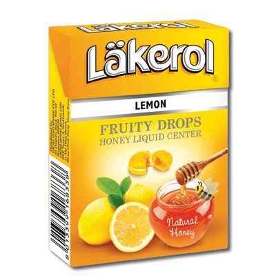 Lakerol Lemon ( Fruit drops honey liquid center) | Shop.com.mm
