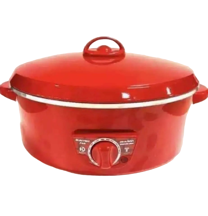12" Electric Grill Pan Cooker 12လက်မ ဒယ်နီ | Shop.com.mm