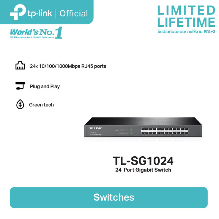 (Preorder) TP-Link TL-SG1024 24-Port Gigabit Switch | Shop.com.mm