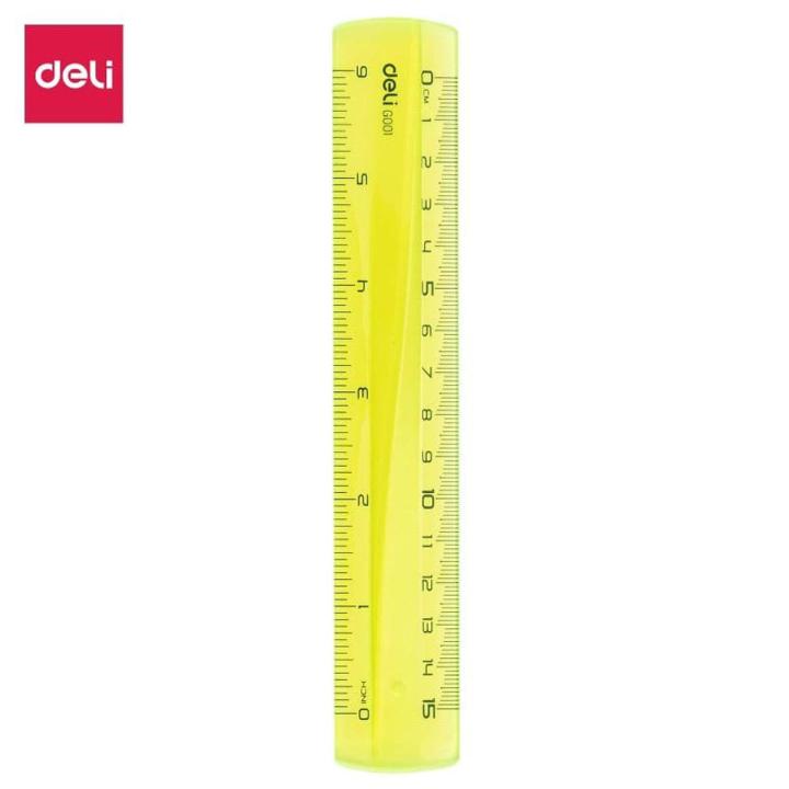 Deli Flixible Ruler (15 cm/6 in) EG00102 (1 Pcs) | Shop.com.mm