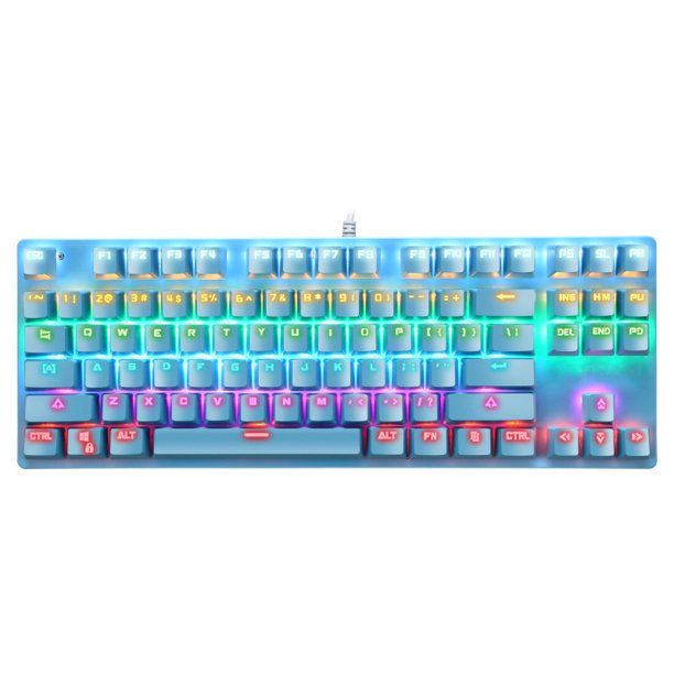 Tech Xtreme_ Leaven K550 RGB 87 Keys (Blue Switch), Mix Keycap Color True Mechanical Gaming ...