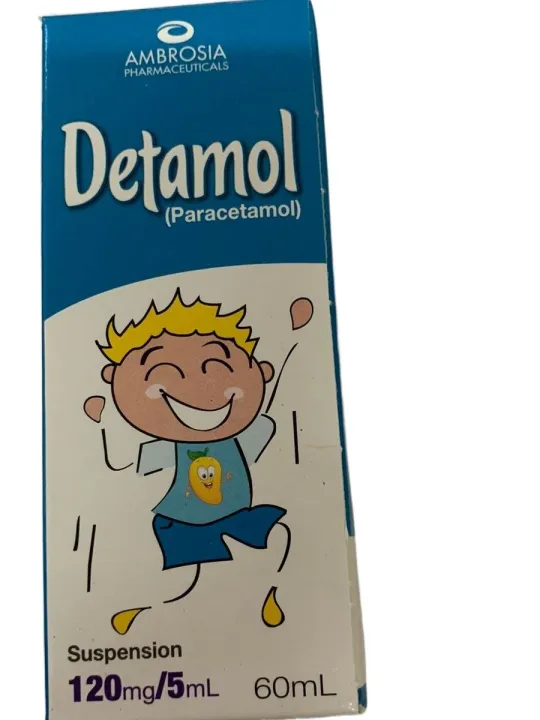 Knowledge House Detamol (Paracetamol suspension 120mg/5ml) | Shop.com.mm
