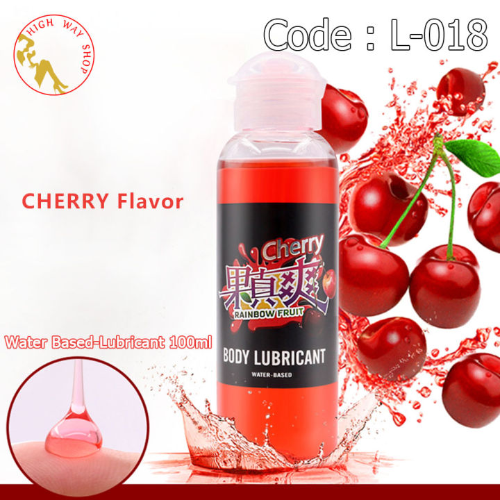 ချယ်ရီအနံ့ပါ ချောဆီ Cherry Rainbow Fruit Water Based lube Sex Lubricant ...
