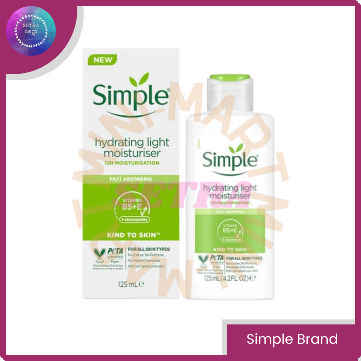 Simple Hydrating Light Moisturiser - 125ml | Shop.com.mm